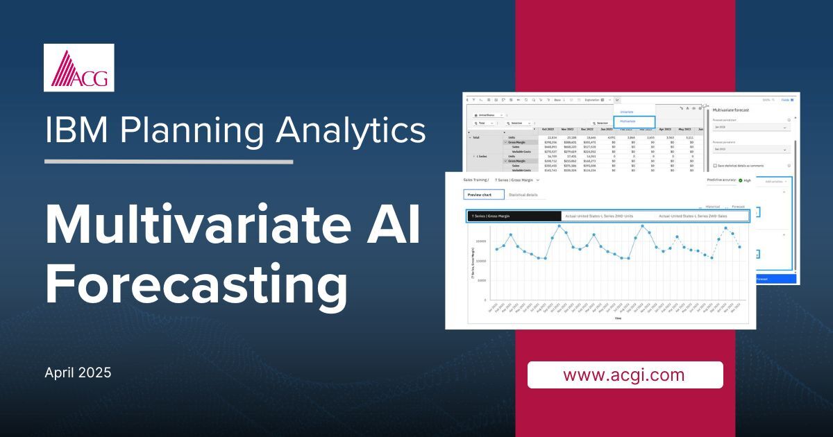 IBM Planning Analytics: Multivariate AI Forecasting